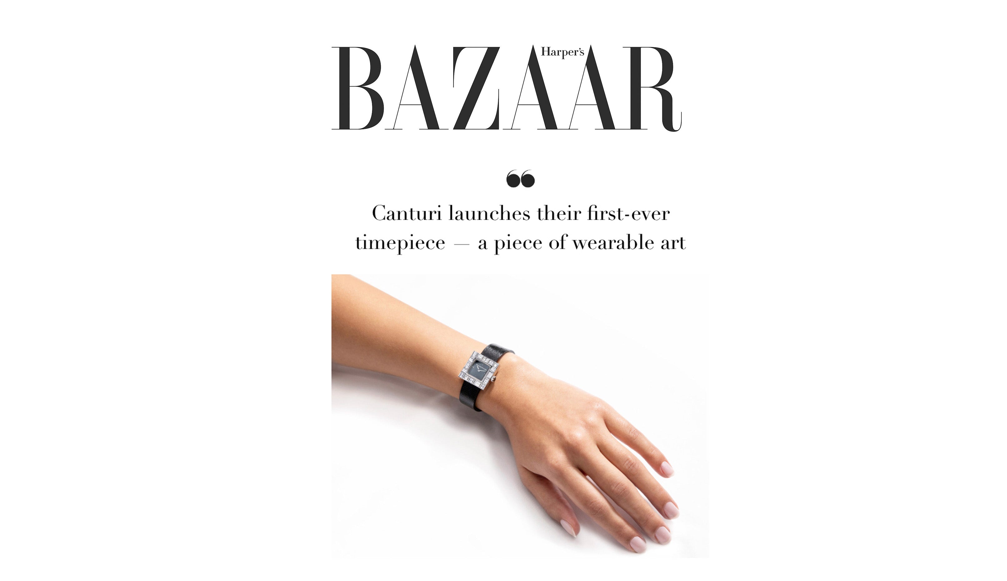 Harper's BAZAAR | Cubism Diamond Watch - Canturi – Canturi Jewels